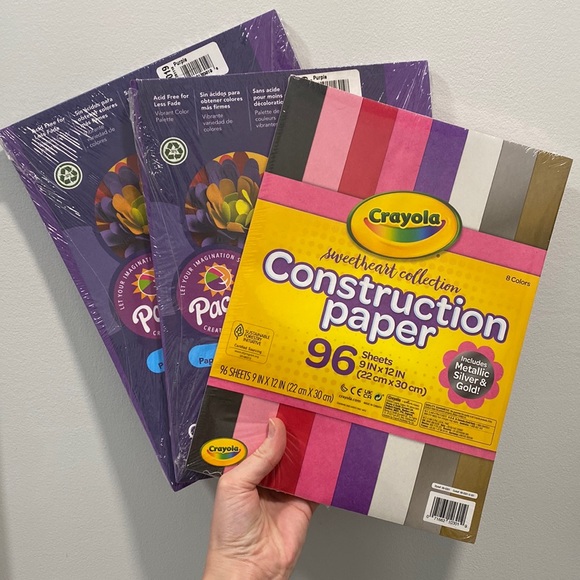 Crayola | Office | Nwt Crayola And Truray Construction Paper Sets 3 ...